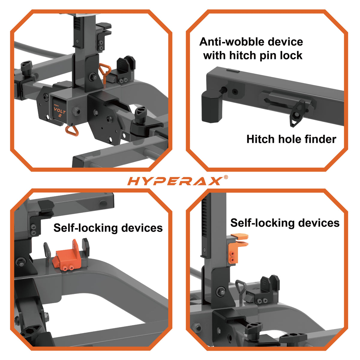 2024 Volt 2 Combo-E-bike rack with E-Bike Adapters | Special Combo ...